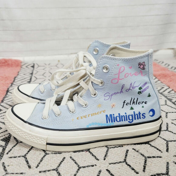 Converse | Shoes | Taylor Swift Custom Painted Album Titles Converse ...